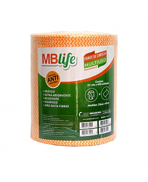BOB MULTIUSO MBLIFE LARANJA 35G 28CMX300M